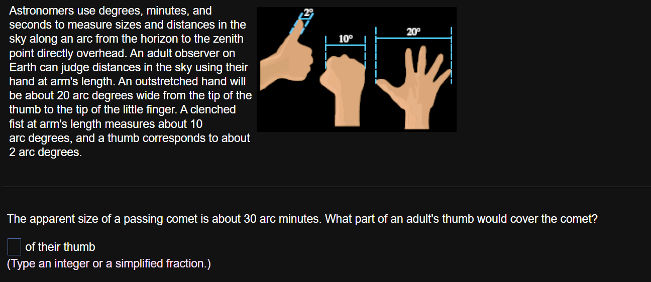 Solved Astronomers use degrees, minutes, andseconds to | Chegg.com