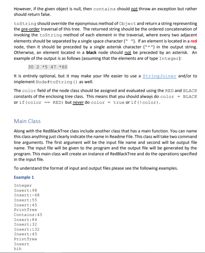 Simplified Red-Black Trees The task of this project | Chegg.com