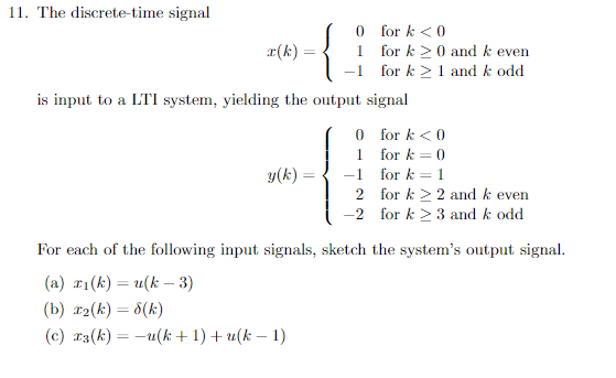 Solved The discrete-time | Chegg.com