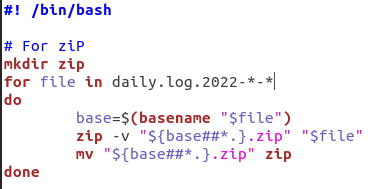 Solved This bash script will compress the files with | Chegg.com