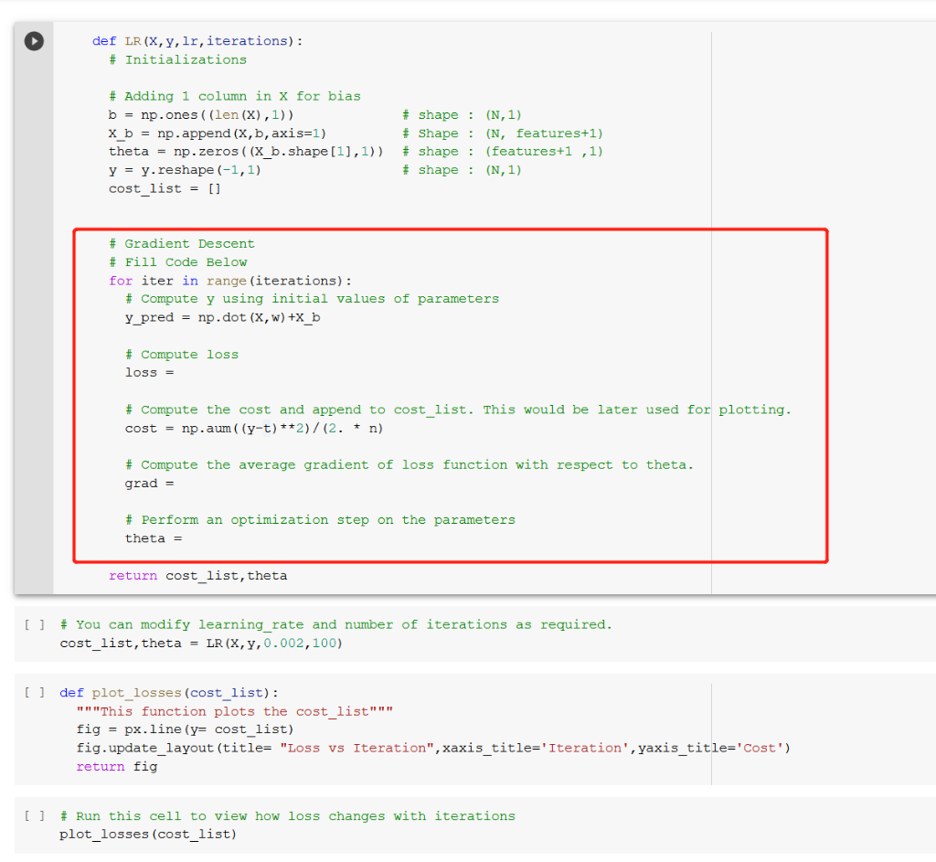 Solved [3] import numpy as np from sklearn import datasets | Chegg.com