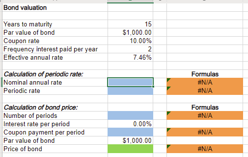Solved Excel Online Structured Activity: Bond valuation You | Chegg.com