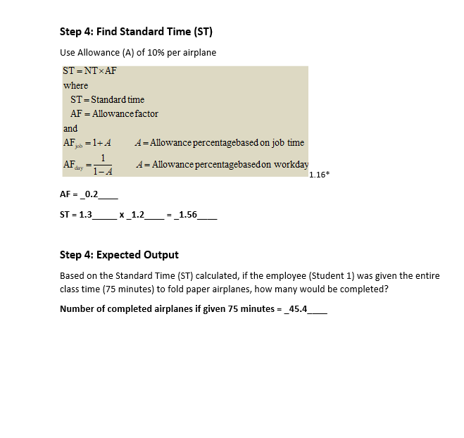 Solved Step 2: Find Observed Time (NT) Observation 1 2 Time | Chegg.com