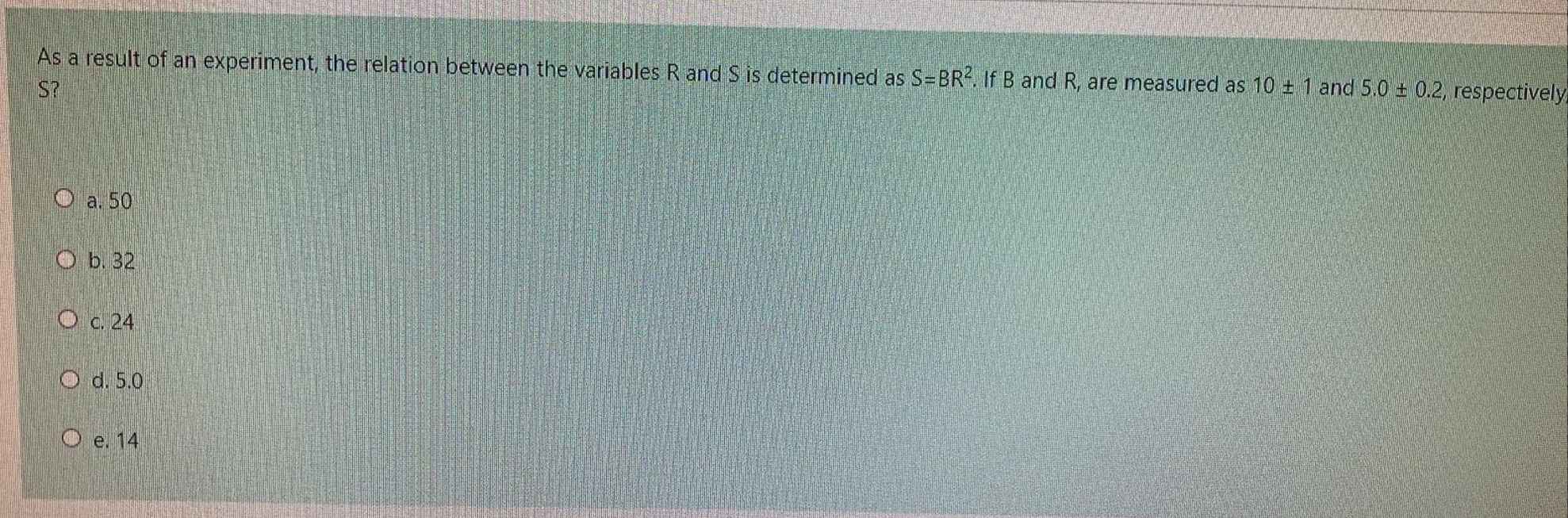Solved As a result of an experiment, the relation between | Chegg.com