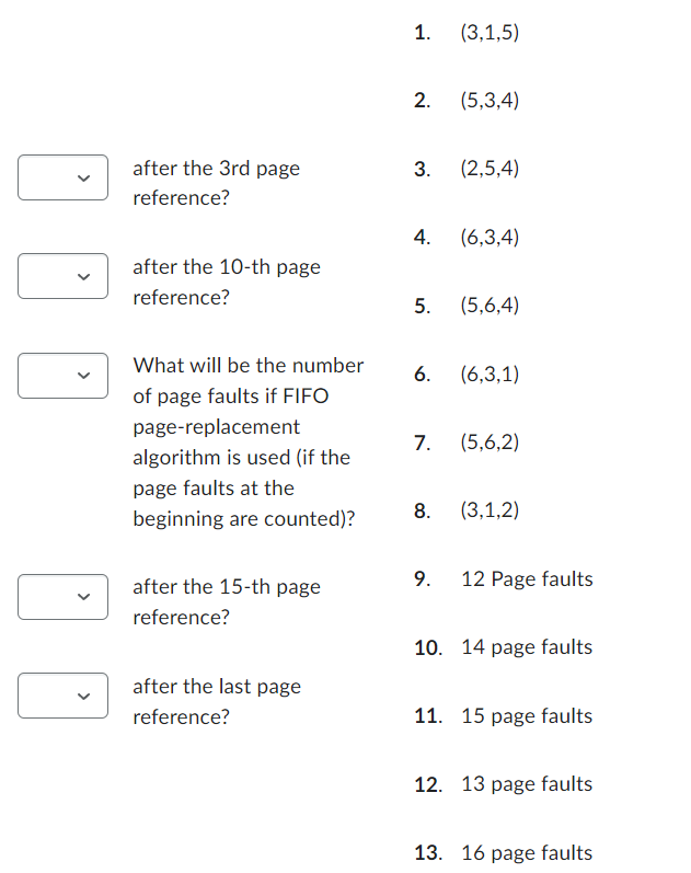 Solved Consider the following page reference string for a | Chegg.com