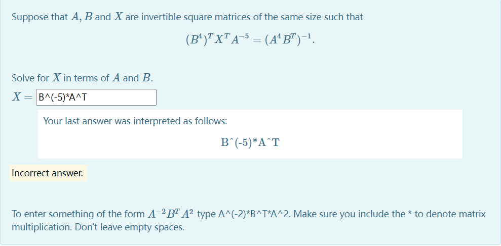 Solved Suppose that A, B and X are invertible square | Chegg.com