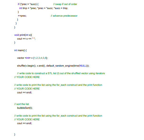 Solved Iterators 1. Run the following code and make sure you | Chegg.com