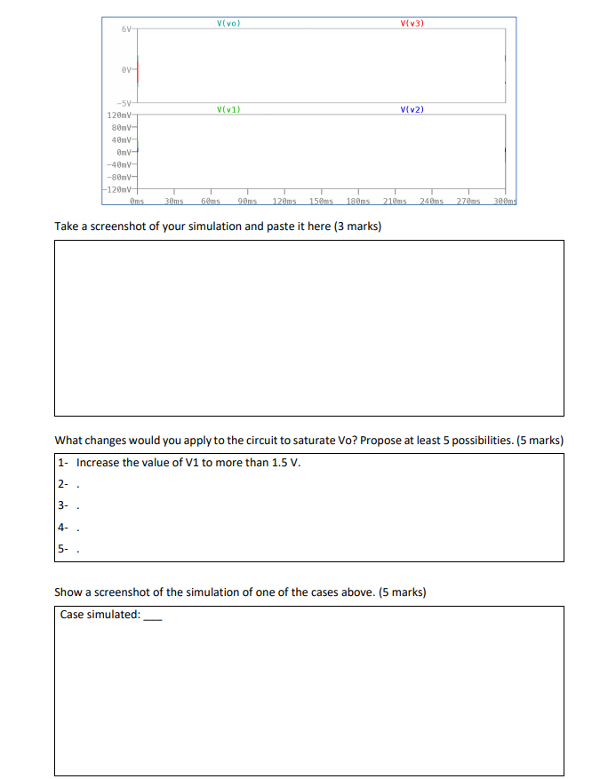 Solved please make the simulation using LTSPICE and have a | Chegg.com