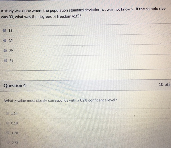 Solved Question 1 When Constructing A Confidence Interval 4677