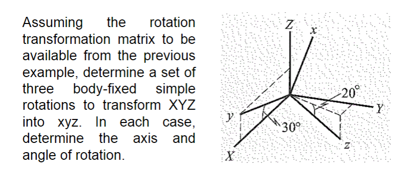 Solved Assuming the rotation transformation matrix to be | Chegg.com