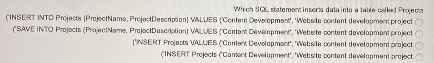 Solved Which SQL function is used to count the number of | Chegg.com