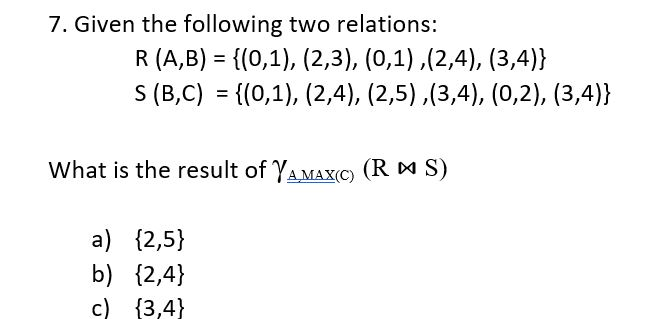 Solved 4. Suppose relation R(A,B,C) has the tuples: A B C 0 | Chegg.com