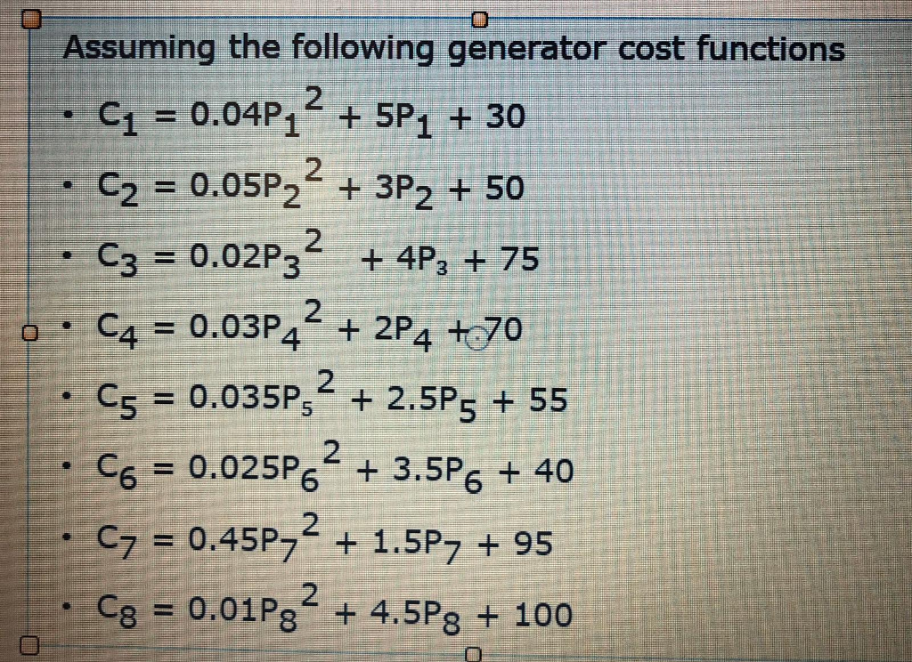 Using the same cost functions of Problem #1 and | Chegg.com