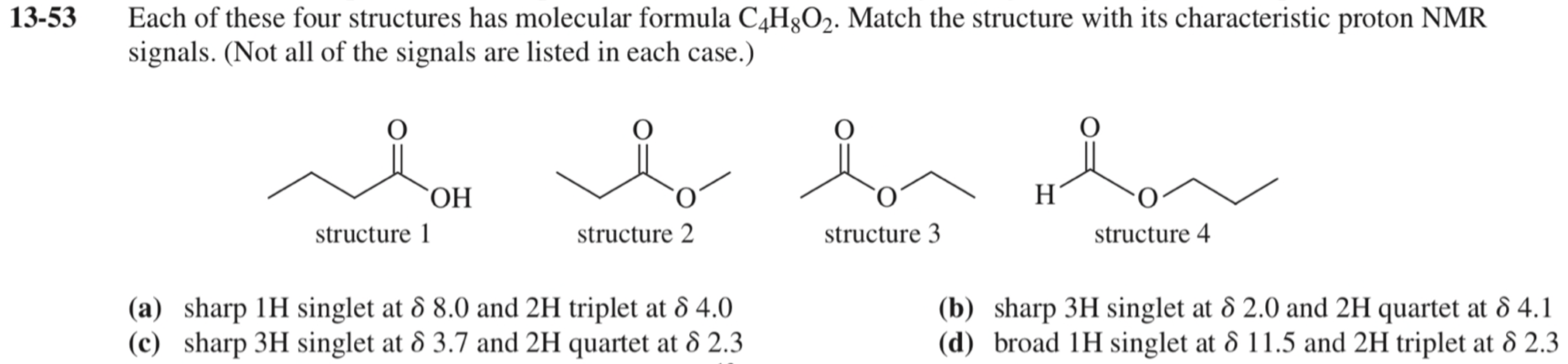 Solved Each of these four structures has molecular formula | Chegg.com