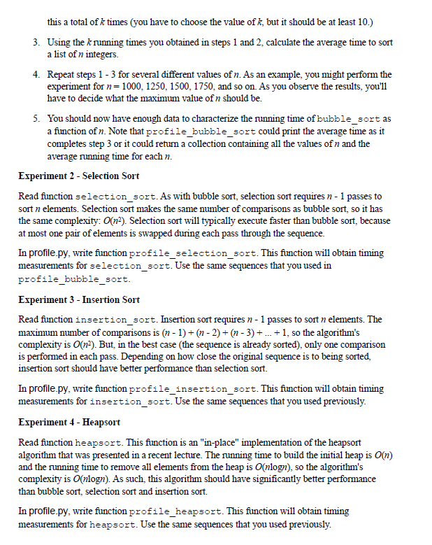 Solved Throughout the course, we've been using complexity | Chegg.com