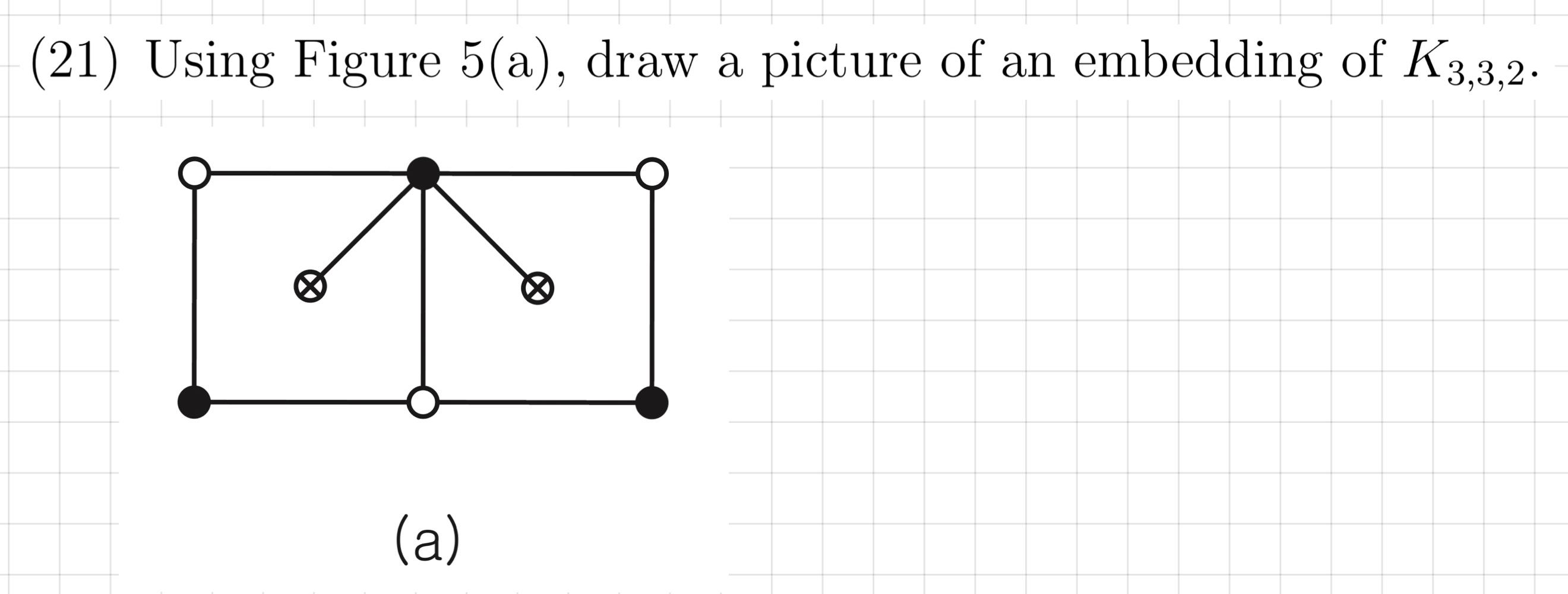 Solved Using Figure (a), draw a picture of an embedding of | Chegg.com