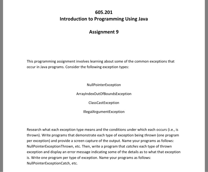 Solved 605 201 Introduction To Programming Using Java
