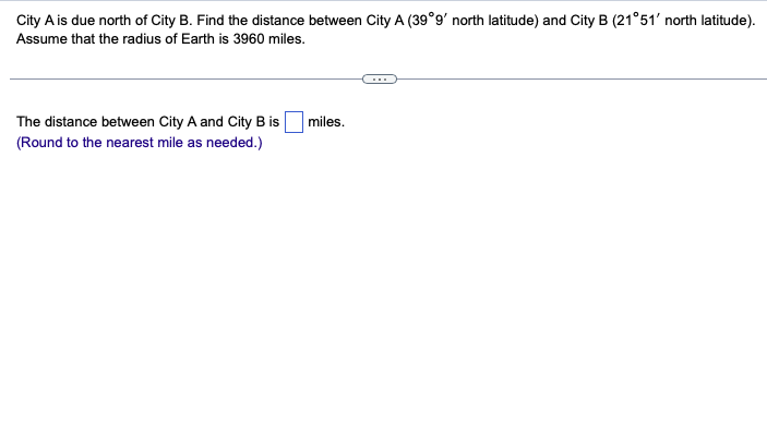 Solved City A is due north of City B. Find the distance | Chegg.com