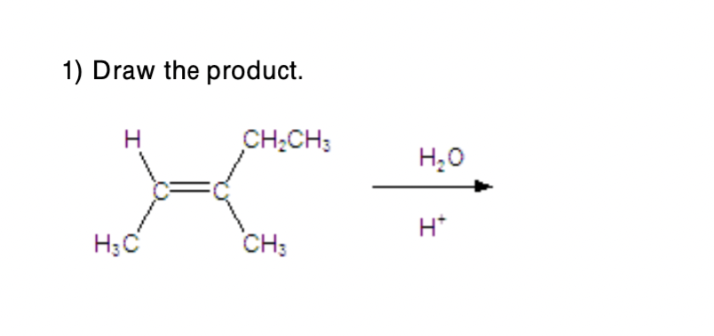 Solved 1) Draw the product. | Chegg.com