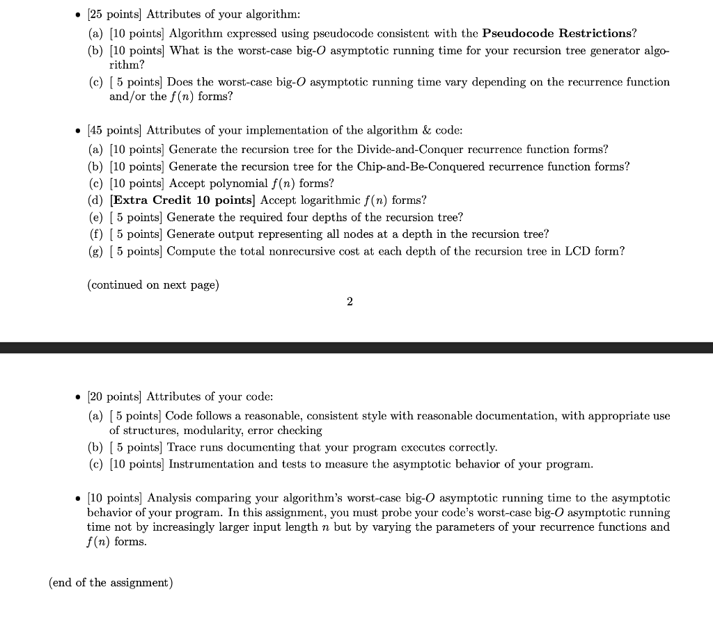 1. Algorithm Requirements Design an algorithm that | Chegg.com