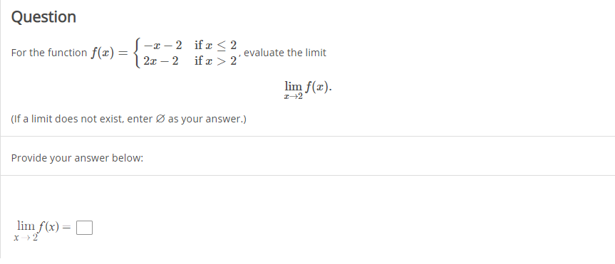 Solved For the function f(x)={−x−22x−2 if x≤2 if x>2, | Chegg.com