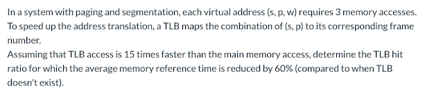 Solved In a system with paging and segmentation, each | Chegg.com