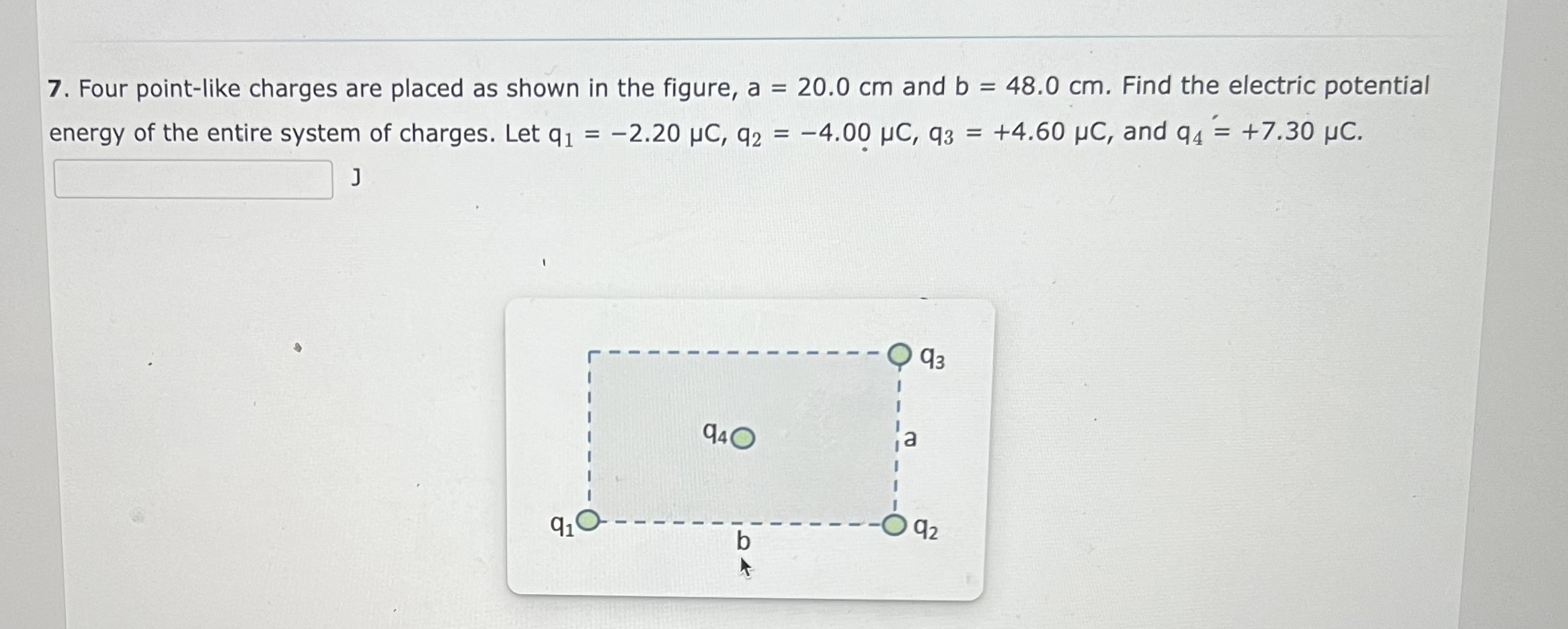 Solved Four point-like charges are placed as shown in the | Chegg.com