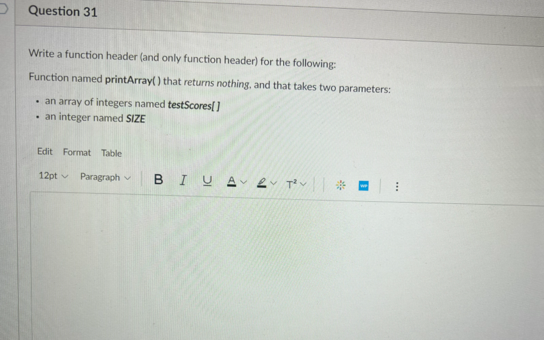 Solved Question 32 5 pts Create a function named | Chegg.com