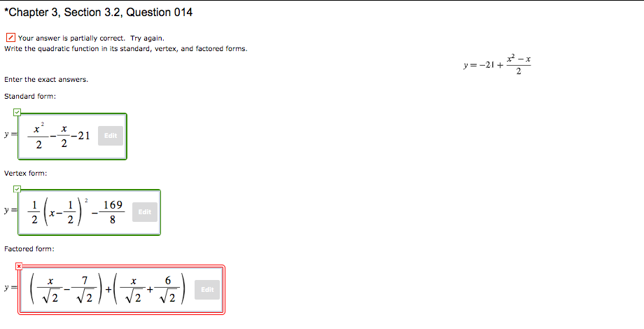 Solved *Chapter 3, Section 3.2, Question 014 Your answer is | Chegg.com | Chegg.com