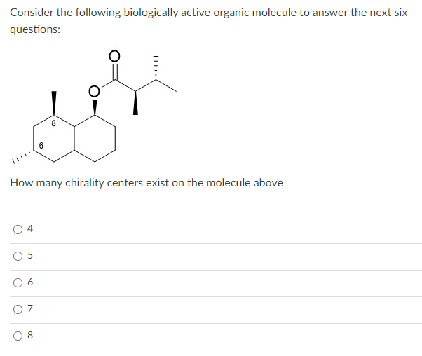 Solved Consider the following biologically active organic | Chegg.com