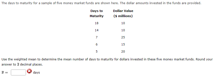 Solved Use the weighted mean to determine the mean number of | Chegg.com