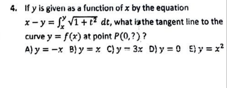 Solved If y ﻿is given as a function of x ﻿by the | Chegg.com