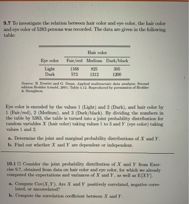 Solved 10.1 D Consider the joint probability distribution of | Chegg.com