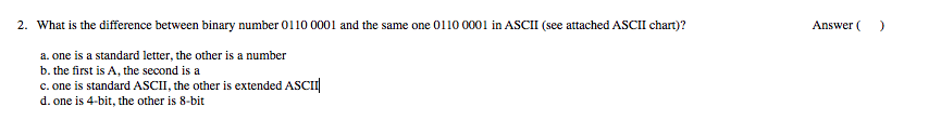 Solved Answer 2. What is the difference between binary | Chegg.com