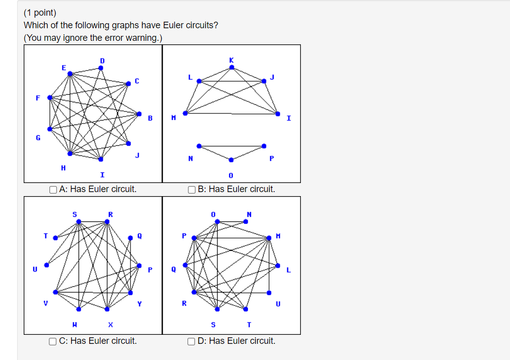 Solved (1 point) For the following three graphs, (a) compute | Chegg.com