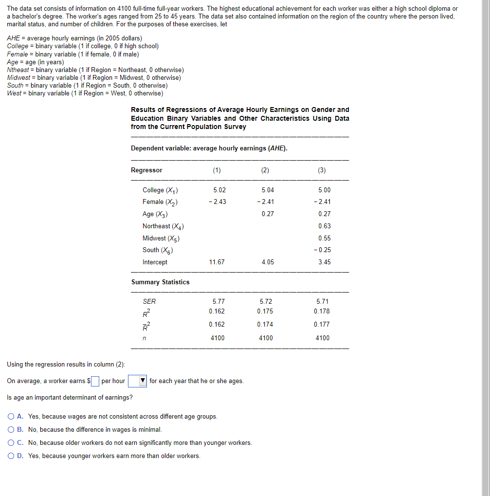 Solved The data set consists of information on 4100 | Chegg.com