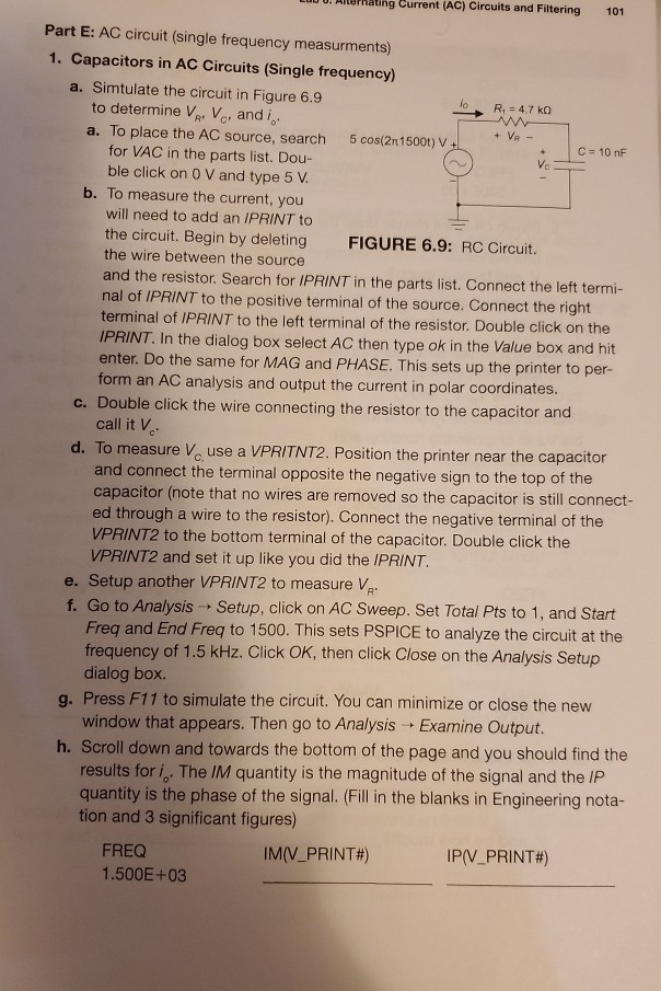 Solved LUU U. Alternating Current (AC) Circuits and | Chegg.com