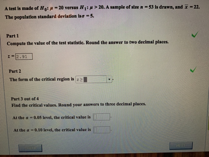 Solved A test is made of H0: μ-20 versus H1 : μ > 20. A | Chegg.com