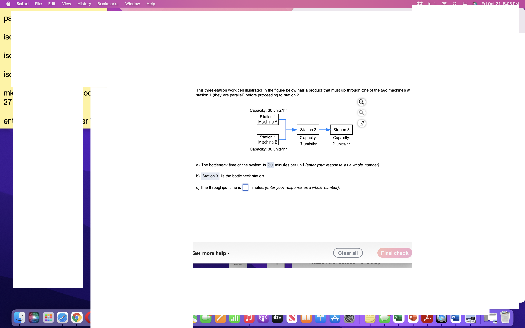 Solved The thee-stetion work cell illustrated in the figure | Chegg.com