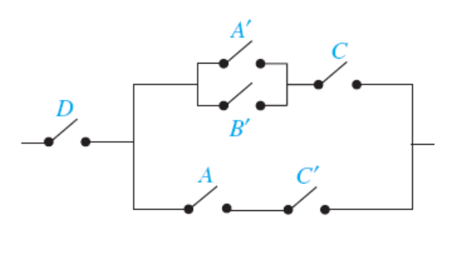 Solved For the switch circuit shown on the top, represent | Chegg.com