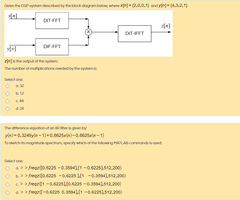 Solved Given the DSP system described by the block diagram | Chegg.com