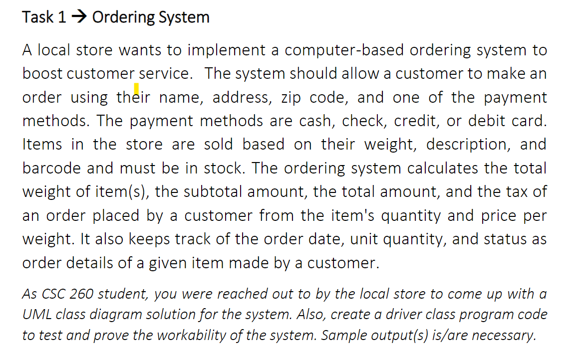 Solved Please Upload The Picture Of Uml Diagram And A 