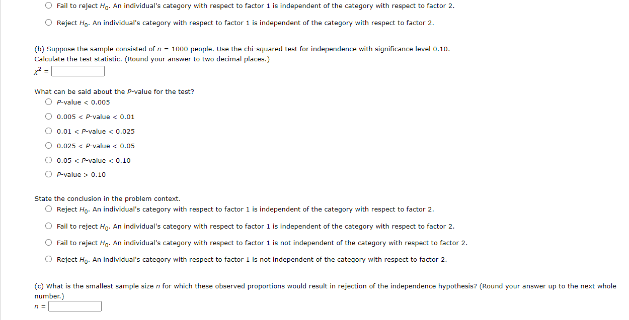 Solved Consider the accompanying 2 x 3 table displaying the | Chegg.com