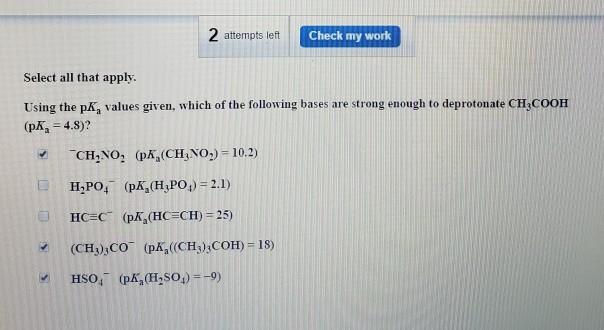 Solved 2 attempts left Check my work Select all that apply. | Chegg.com