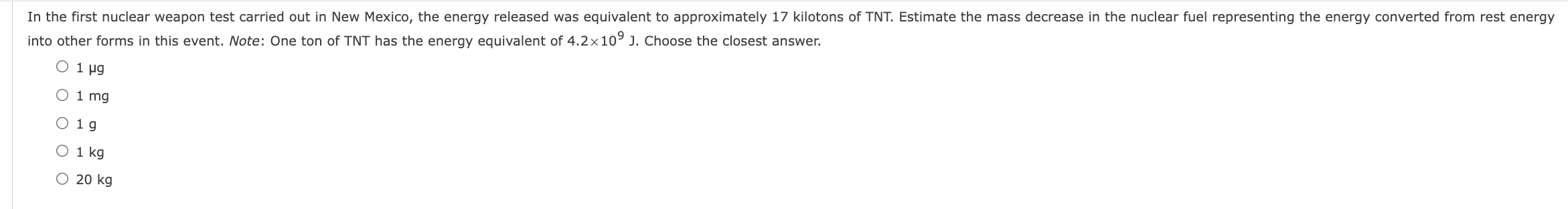 Solved into other forms in ﻿this event. Note: One ton of TNT | Chegg.com
