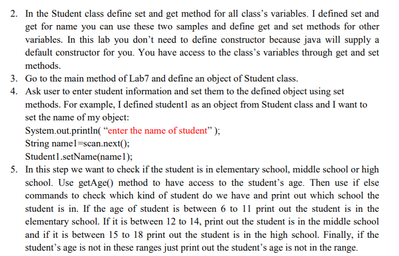 Solved public class Lab7 public static void main(String[] | Chegg.com