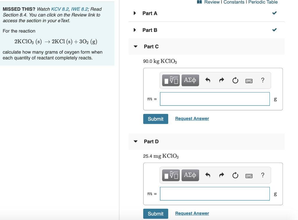 Solved Review Constants 1 Periodic Table MISSED THIS? Watch | Chegg.com