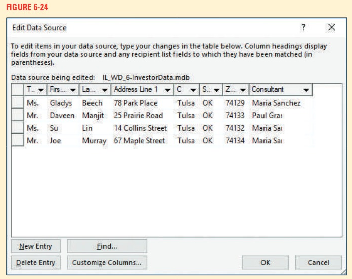 Solved Visual Workshop Using mail merge, create the data | Chegg.com