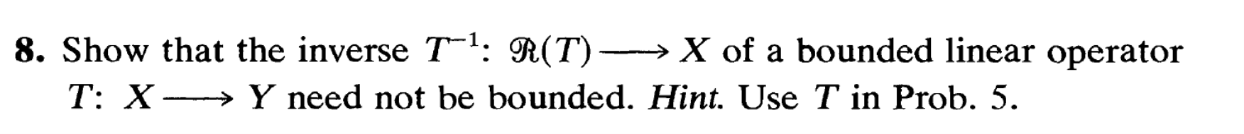 Solved 5. Show that the operator T: 1° —— 1° defined by y | Chegg.com