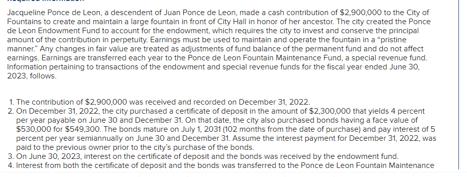 Solved Jacqueline Ponce de Leon, a descendent of Juan Ponce | Chegg.com
